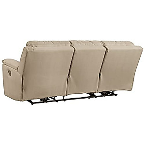 Signature Design by Ashley Next-Gen Gaucho PWR REC Sofa with ADJ Headrest, 91"W x 41"D x 41"H, Beige