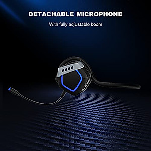 HUHD Wireless Gaming Headset for Switch 2.4G Wireless Gaming Headphones Switch,PC,PS4,PS5 with Adjustable Noise-Canceling Boom Microphone