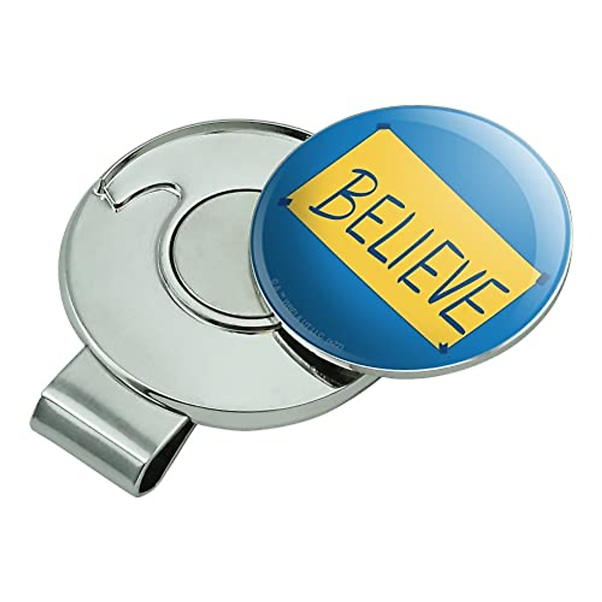 GRAPHICS & MORE Ted Lasso Believe Golf Hat Clip with Magnetic Ball Marker
