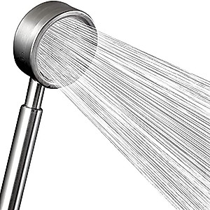 All Metal Shell Handheld Shower, Powerful Handheld Showerhead, OrangeFish Showerhead Replacement SUS304, Anti-Clog Hand Held Showerhead for the Ultimate Shower Experience (ONLY SHOWERHEAD)