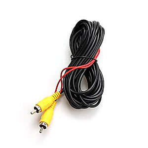 Chuanganzhuo RCA Video Cable, CAZBC13 CAR Reverse Rear View Parking Camera Video Extension Cable with Detection Wire (6m/19.7ft)