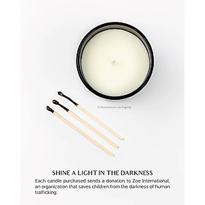 Benevolence LA Candles Bergamot & Jasmine Scented Candle | Soy Candles, 8 Oz Scented Candles for Home Scented, Christmas Gifts for Men | 45 Hour Burn Seasonal Candles for Women | Jasmine Candle