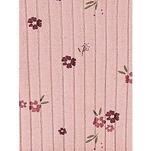 Simple Joys by Carter's Baby Girls' 4-Piece Textured Set, Plum/Floral, 24 Months