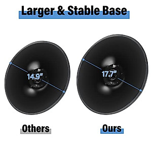 Aowos Adjustable Swivel Bar Stools Set of 2, Mid-Century Modern PU Leather Upholstered Counter Height Bar Stool, Kitchen Island Barstoosl with Back, Black