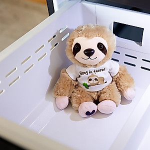Sloth - ThermaPals - Warmy Stuffed Animal for Microwave - Weighted microwavable Stuffed Animal Lavender - Sloth Heated Stuffed Animal - Heated Stuffed Animals for Babies