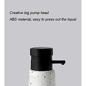 Soap Dispenser Hand Soap Dispenser 5-Piece Bathroom Accessory Set Terrazzo Lotion Dispenser, Mouthwash Cup, Toothbrush Holder, Tray Nordic Style Bathroom Set Decoration Gifts Manual Soap Dispenser Soa