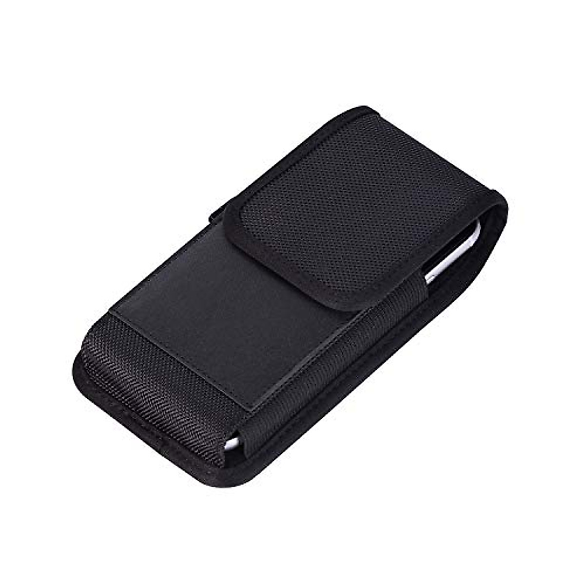 Nylon Cell Phone Holster Belt Case Pouch Holder Magnetic Cover for Samsung Galaxy A53 A52 5G A11 A33 S23 Plus S21 S20 FE S22+ S10 Plus, iPhone 14 Plus 14 Pro Max 13 Pro Max, Pixel 7 6 OnePlus Nord N20