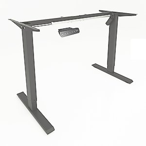 Win Up Time Standing Desk Frame - Standing Desk Legs, Adjustable Desk Frame, Sit Stand Desk Frame, Smart Controller System for 48''-70'' Desk Top,DIY Workstation (Grey Frame Only)