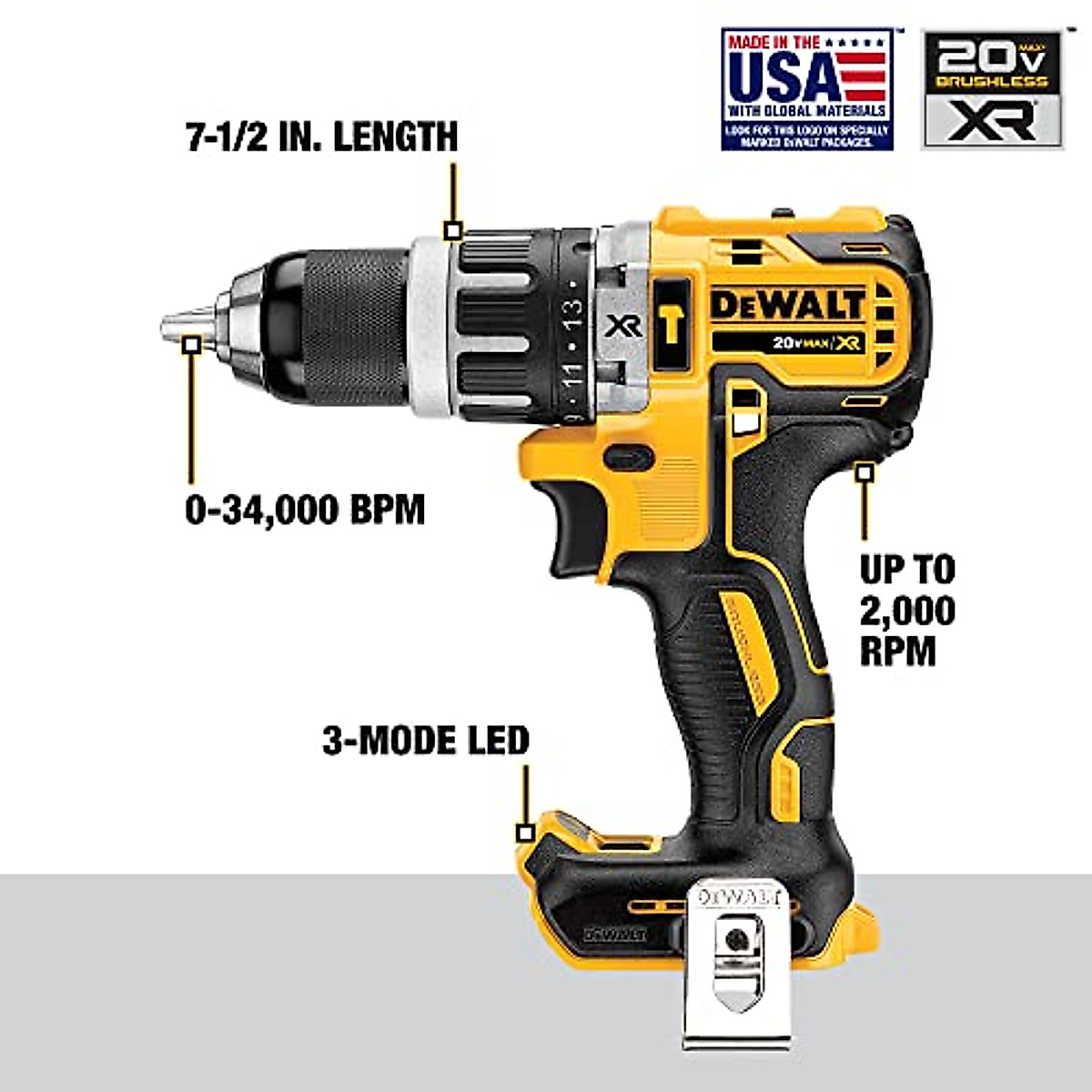 DEWALT 20V MAX* Cordless Drill Combo Kit, 2-Tool (DCK287D1M1)