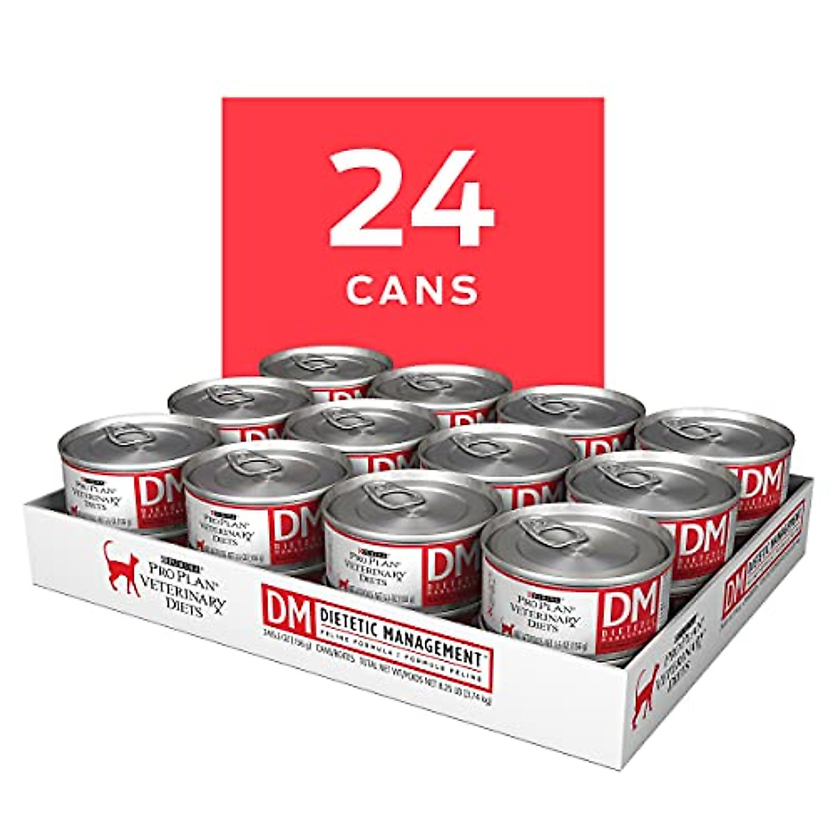 Purina Pro Plan Veterinary Diets DM Dietetic Management Feline Formula Wet Cat Food - (24) 5.5 oz. Cans