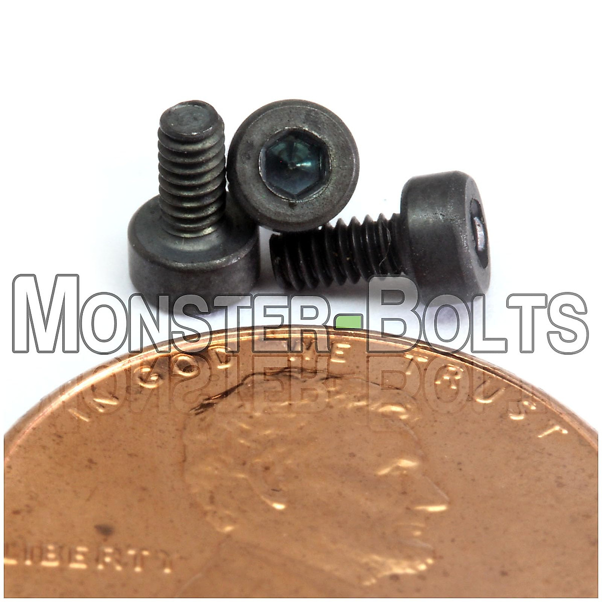 MonsterBolts - M2 x 4mm Socket Head Screws, DIN 912, Alloy Steel, Black Oxide, 20 Pack