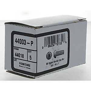 Hillman 44018 Stainless Steel Button-Head Socket Cap Screws (3/8"-16 x 1") - 5 pieces , Zinc