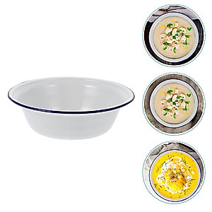 Enamels Pots Enamelware Enamel Wash Basin Vintage Enamel Bowl Enamel Basin Multipurpose Washing Basin Enamel Storage Basin Soup Bowl Enamel Plates Enamel Tableware Cooking Bowl Serving Bowl