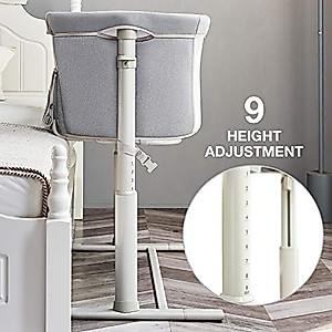RONBEI Baby Bassinet Bedside Sleeper,Easy to Assemble Bassinets for Baby/Infants
