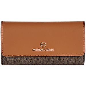 Large Logo and Leather Tri-Fold Wallet