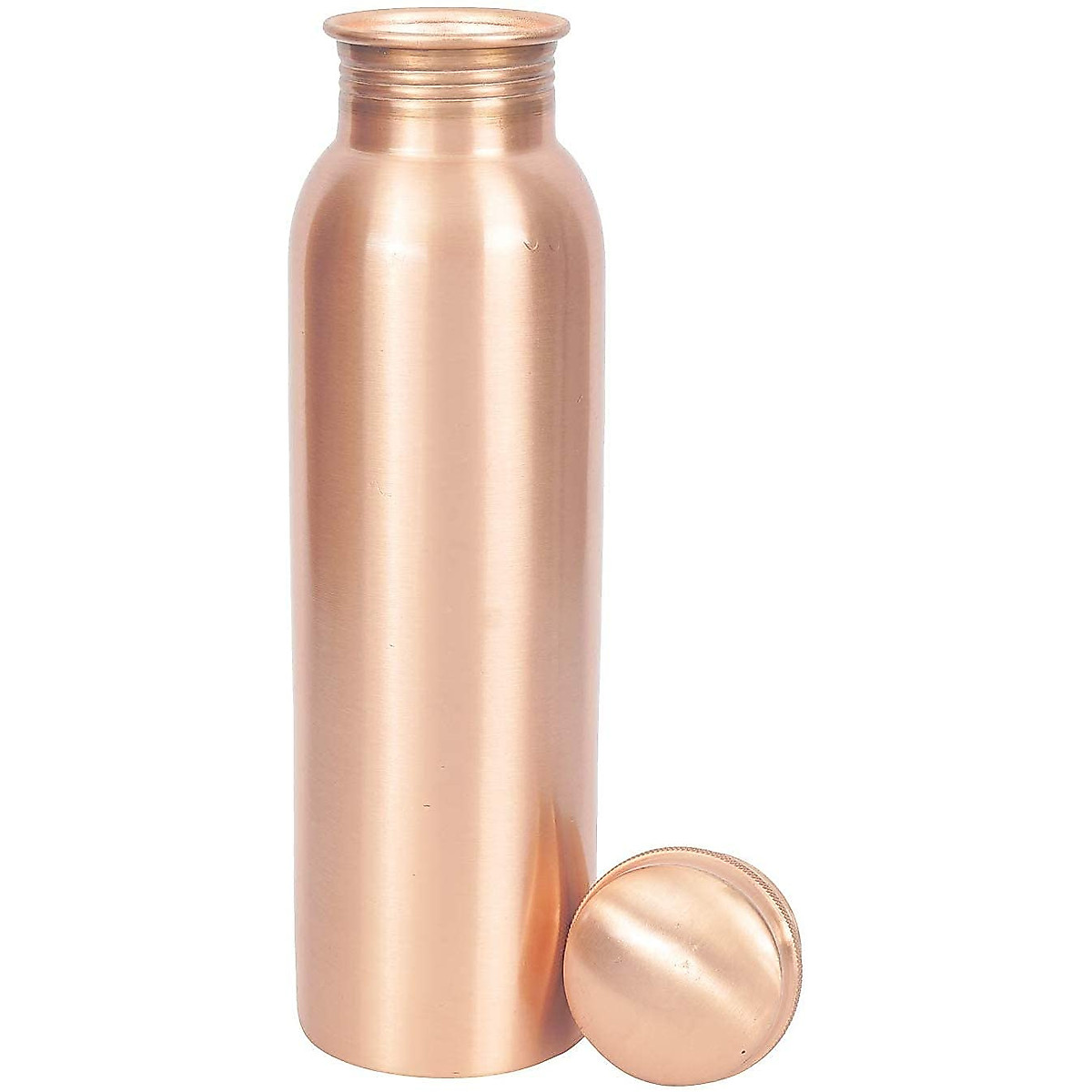 Moonovator Copper Water Bottle – 34 Oz, Large Vessel, Ayurvedic Copper Bottle, Leak Proof, Drinking Bottle | Copper Pitcher, Stay Hydrated and Enjoy Immediate Health Benefits (Plain)