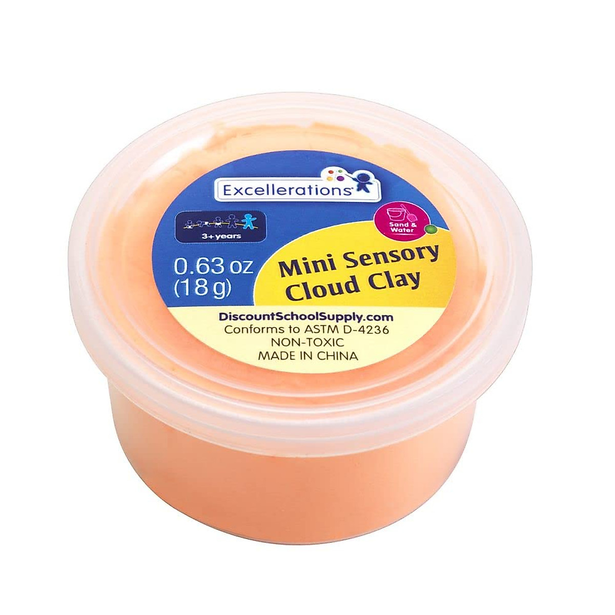 Excellerations Mini Cloud Clay Set of 5, .63 oz Each - Party Favors, Sensory Toys for Kids, Fidget Kit