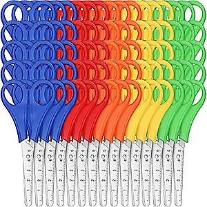 150 Pack Scissors Bulk Scissors 5 Inch Blunt Tip Kids Safety Bulk Pack of Scissors for School Craft Projects