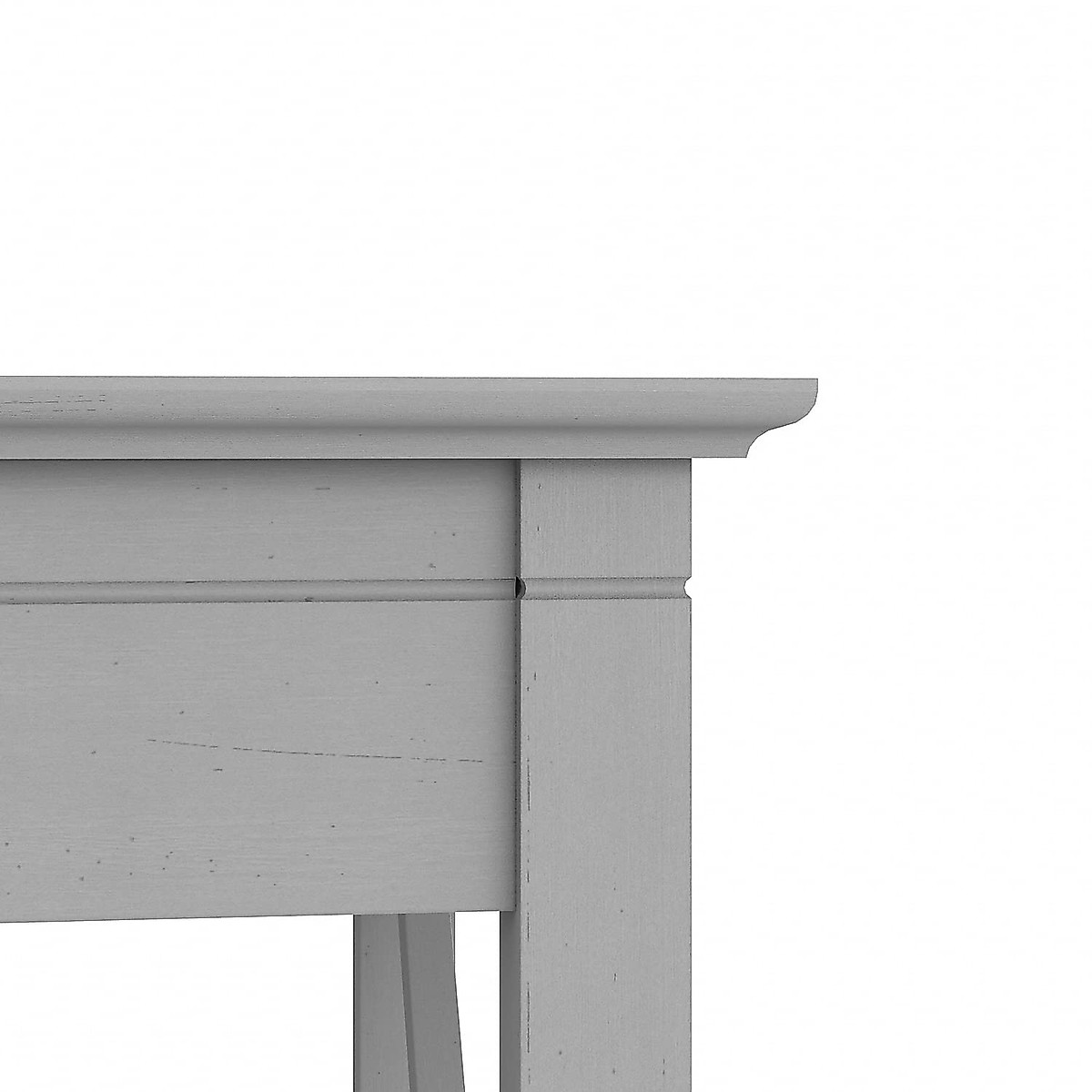 Bush Furniture Key West L Shaped Desk with Hutch, 60W, Cape Cod Gray