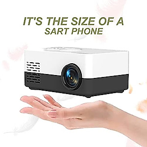 DOUBAO Ini Projector , 320*240 Pixels Supports 1080P USB Mini Beamer Home Media Player Kids Gift ( Color : D )