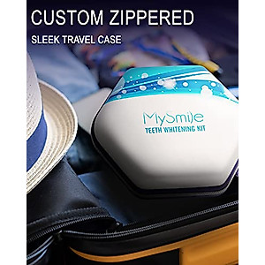 MySmile Teeth Whitening Kit Enhanced Teeth Whitener Flagship Version,10 Min 6 Month Supply Non-Sensitive Teeth Whitening Pen, Helps to Remove Stains from Coffee, Smoking, Wine, Soda, Tea