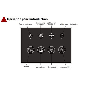 Soopyk 2 in 1 Ice and Water Dispenser Cooler 5 Gallon with Ice Maker Bullet Ice Cube 27lbs Capacity Without HOT Water