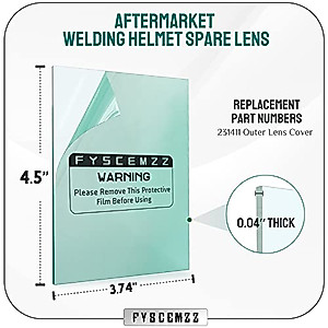 FYSCEMZZ Front Lens Cover 231411, 4 1/2" x 3 3/4'' - 20pcs