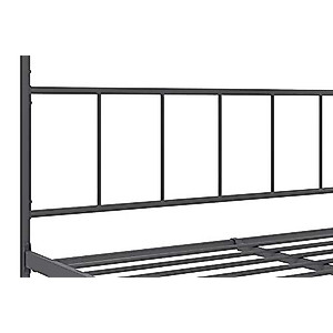 Novogratz Marion Canopy Bed, Drak Gray, Queen