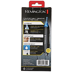 Remington NE3200 Nose and Ear Hair Trimmer with Wash Out System, Black