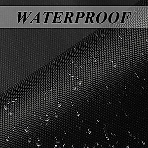 5 Sizes Garden Waterproof Swing Cover Large Dustproof Outdoor Swing Covers Glider 210d Oxford Durable Resistant Patio Protector Sun Shade Chair Cover (Black),66.9 x 24 x 46in