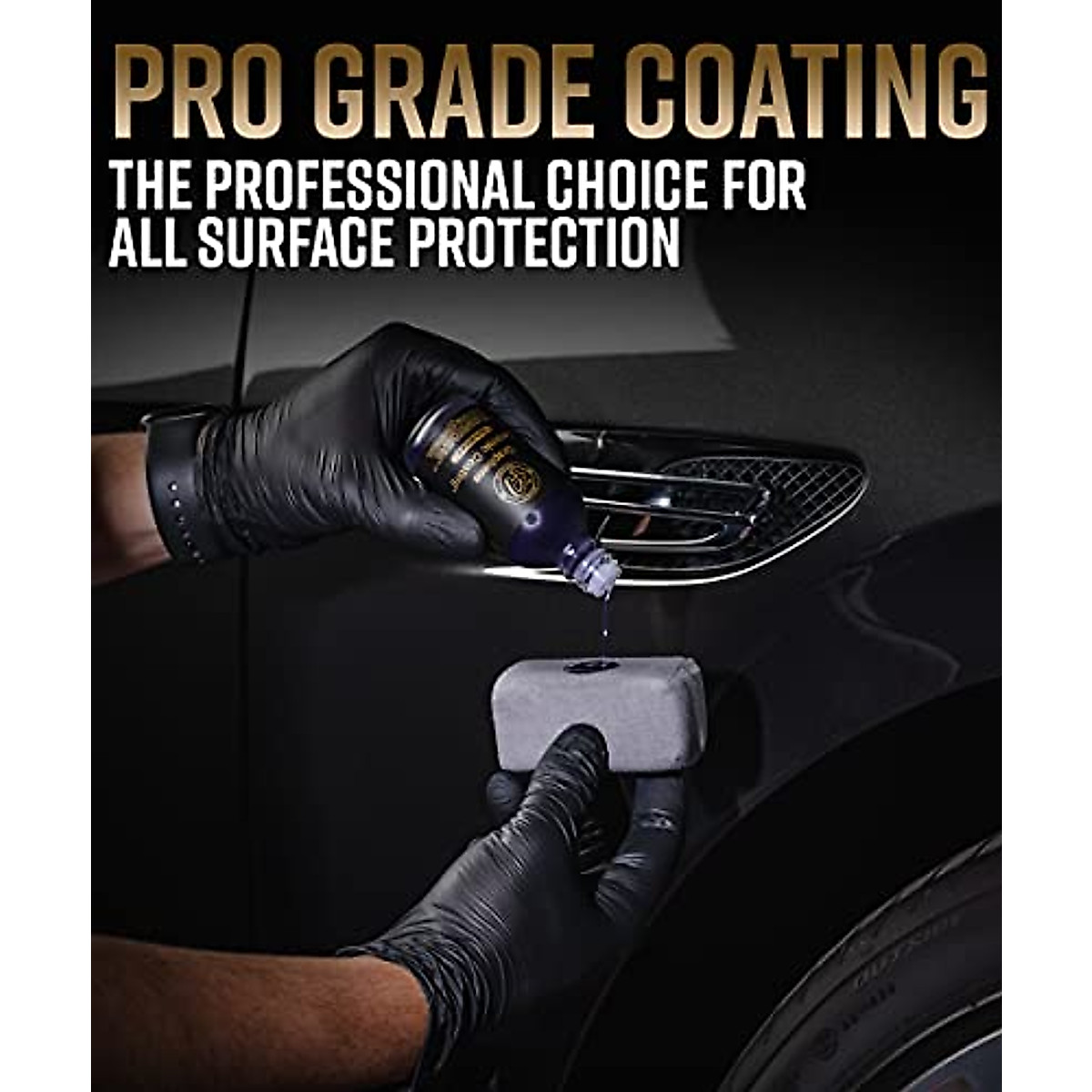 Adam's Advanced Graphene Ceramic Coating (60ml) - 10H Graphene Coating for Car Detailing Professionals | 9+ Years of Protection & Patented UV Glow Technology | Apply After Car Wash & Paint Correction