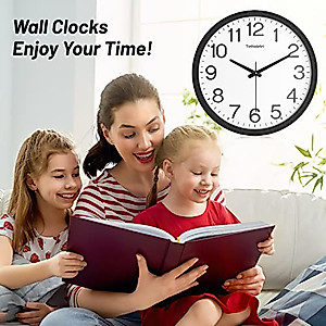 Totholztri Wall Clock 13 inch Including AA Battery and Hook