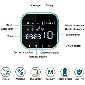 Electric Breast Pump Rechargeable Double Pumps Portable Powered Breast Pump Electric Breast Breastfeeding Pump