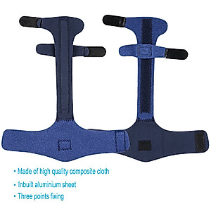 ZJchao Finger Extension Splint, Finger Brace Adjustable Fixing Belt Hand Support for Straightening Curved Finger Fractures Care Locked Stenosing Tenosynovitis Tendon Release Pain Relief