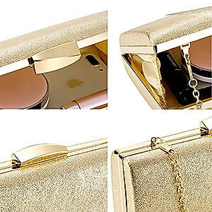 KamostarX Evening Bag For Women Evening Purses and Clutches Gold Clutch Purse handbag Crossbody Shoulder Wedding Bride Purse