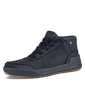 MOZO Men's Natural Slip Resistant, Chef Shoes, Black, 10.5