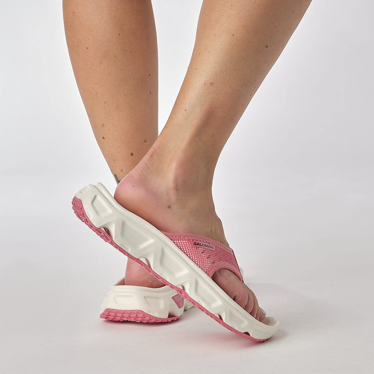 SALOMON Women's Walking Loafer, Tea Rose Vanilla Ice Tea Rose, 8.5