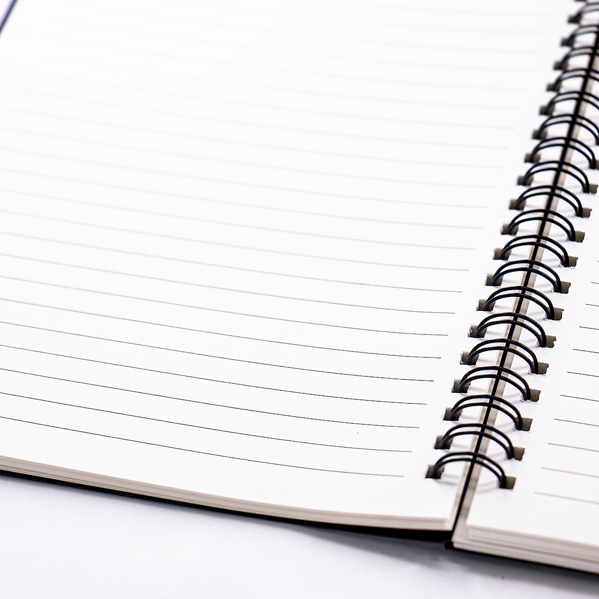 Ykimok 8.65 x 5.9 Inch 2 Pack College Ruled Notebook, Soft Black Cover Spiral Notebook, Memo Notepad Sketchbook, Students Office Business Diary Spiral Book Journal, 160 Pages, 80 Sheets