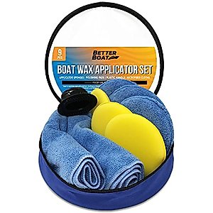 Microfiber Wax Applicator Pad Soft Foam Auto Wax Applicator Pads Hand Polish Sponges and Cloth Buffer Waxing Set Bulk Pack Detailing Polishing and Tire Dressing for Boats and Cars and Application