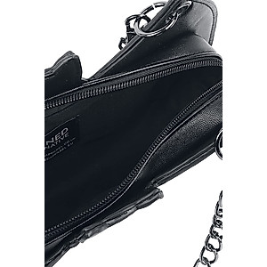 Lost Queen Black Celebration Gothic Bat Horror Girls Ladies Shoulder Handbag