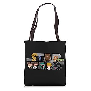 Star Wars Logo Kawaii Multi-Character Cute Tote Bag