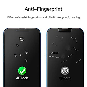 JETech Full Coverage Screen Protector for iPhone 13 mini 5.4-Inch, 9H Tempered Glass Film Case-Friendly, HD Clear, 3-Pack