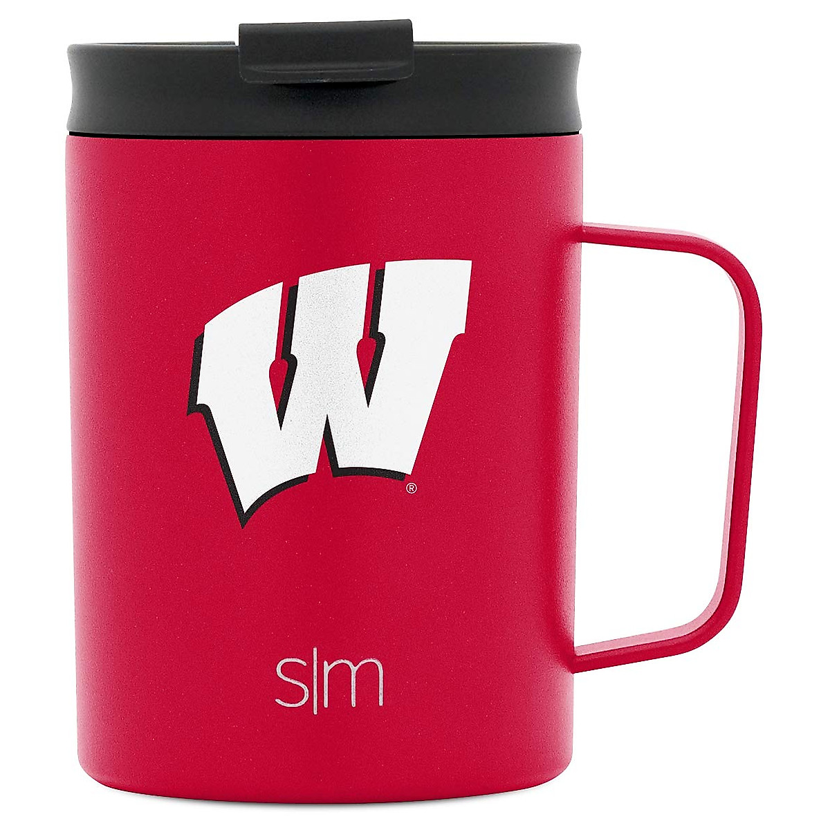 Simple Modern Officially Licensed Collegiate University of Wisconsin Coffee Mug with Lid | Gifts for Men Travel Thermos | 12oz Scout