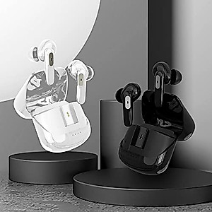 Lanhui Touch-Control Wireless Earbuds,Bluetooth 5.0 Headphones Sports Work Earbuds Wireless Headphones with Noise-Cancelling