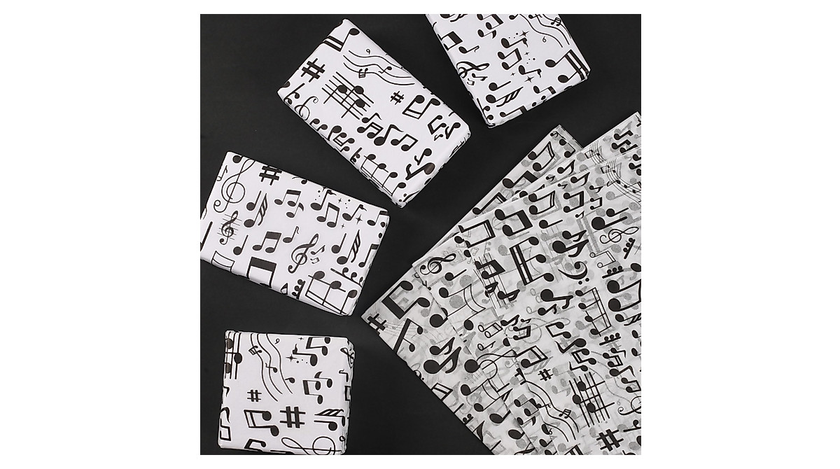 Musical Note Tissue Paper - 100 Sheets for Gift Wrapping
