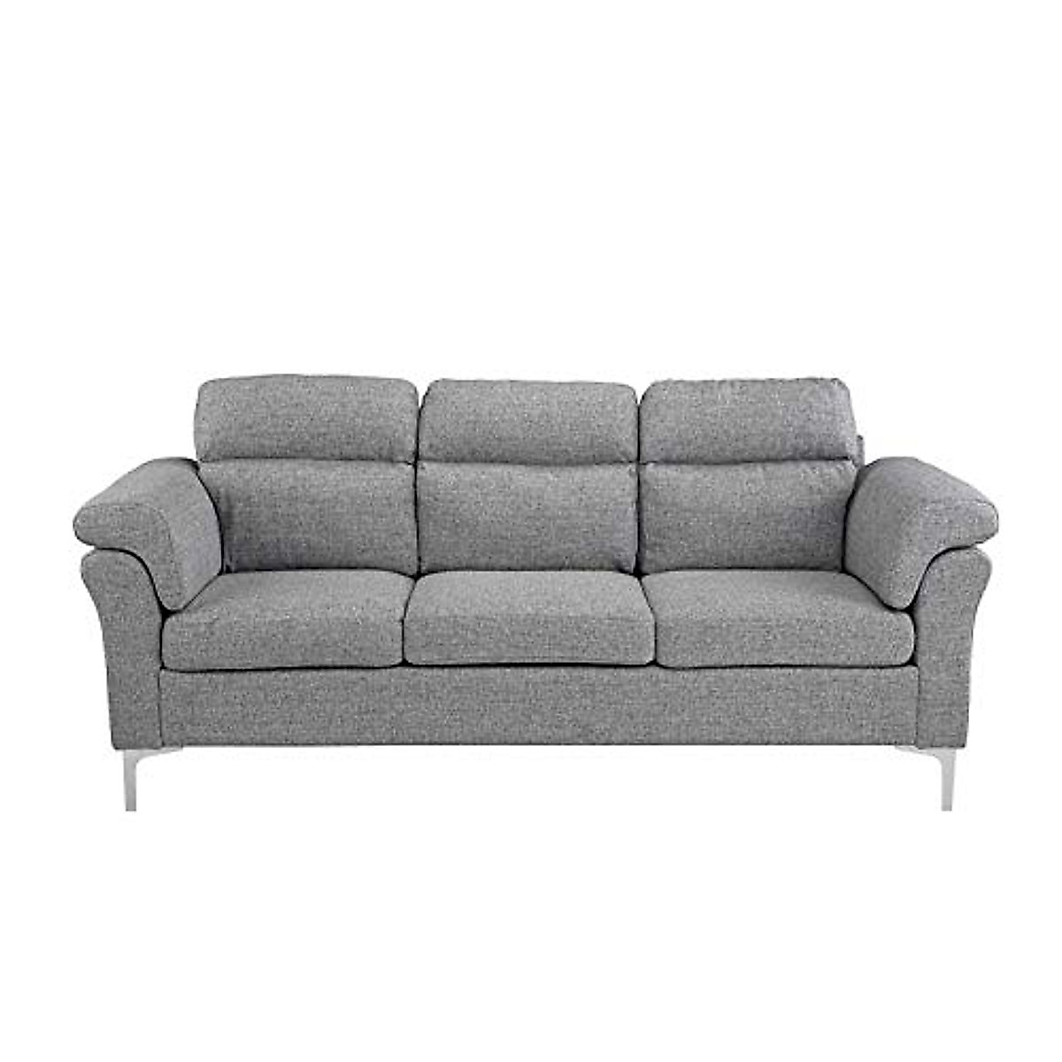 Profit Harris Paraha Modern Home Living Room Linen Fabric Sofa, 3 Seater Couch