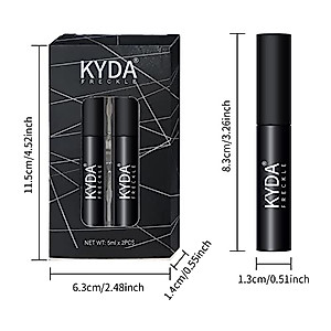 FREEORR 2 Colors Freckle Pen, Liquid Fake Faux Freckles Natural Like Freckle Makeup, Fast Dry and Waterproof Instant Create Lifelike Freckles Make Up, Dark Brown+Light Brown