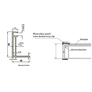 HZLH ( 20pcs ) Solar Panels Water Drained Away Clip,Auto Remove Stagnant Build-up Near The Panel Edges,Plastic Clip to Clear rainwater and Other Debris (50mm), Black