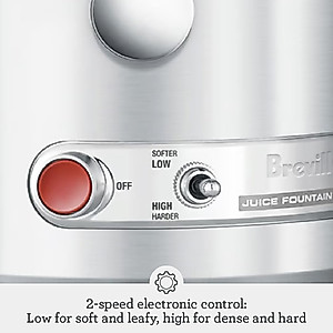 Breville Juice Fountain Elite Juicer, Brushed Stainless Steel, 800JEXL