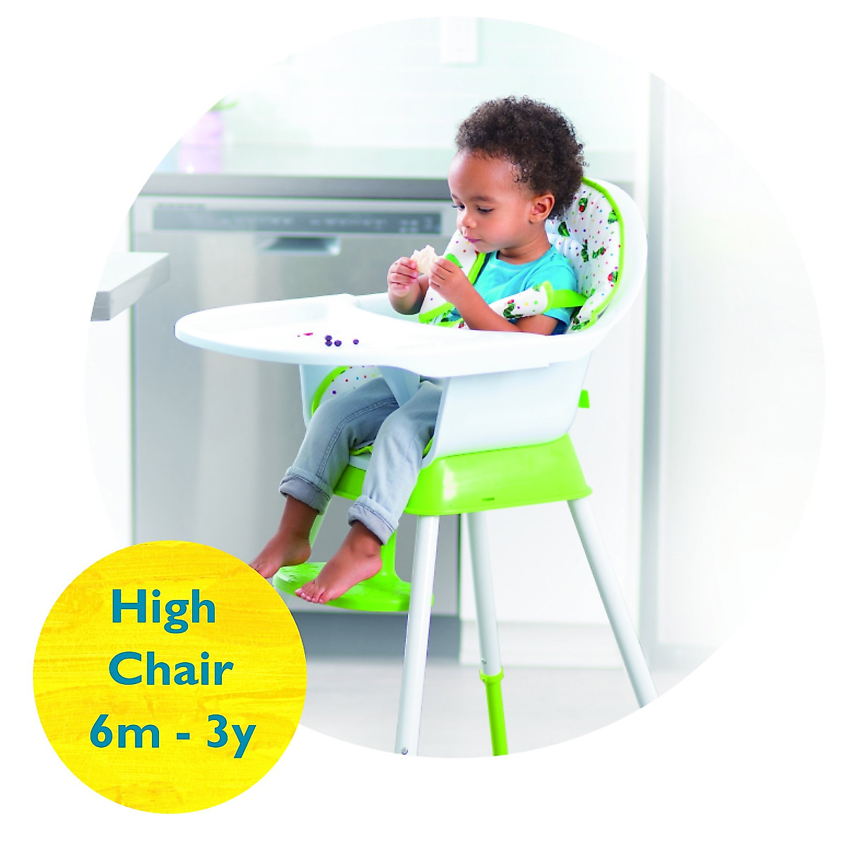 Creative Baby The Very Hungry Caterpillar 3 in 1 High Chair, Leaves